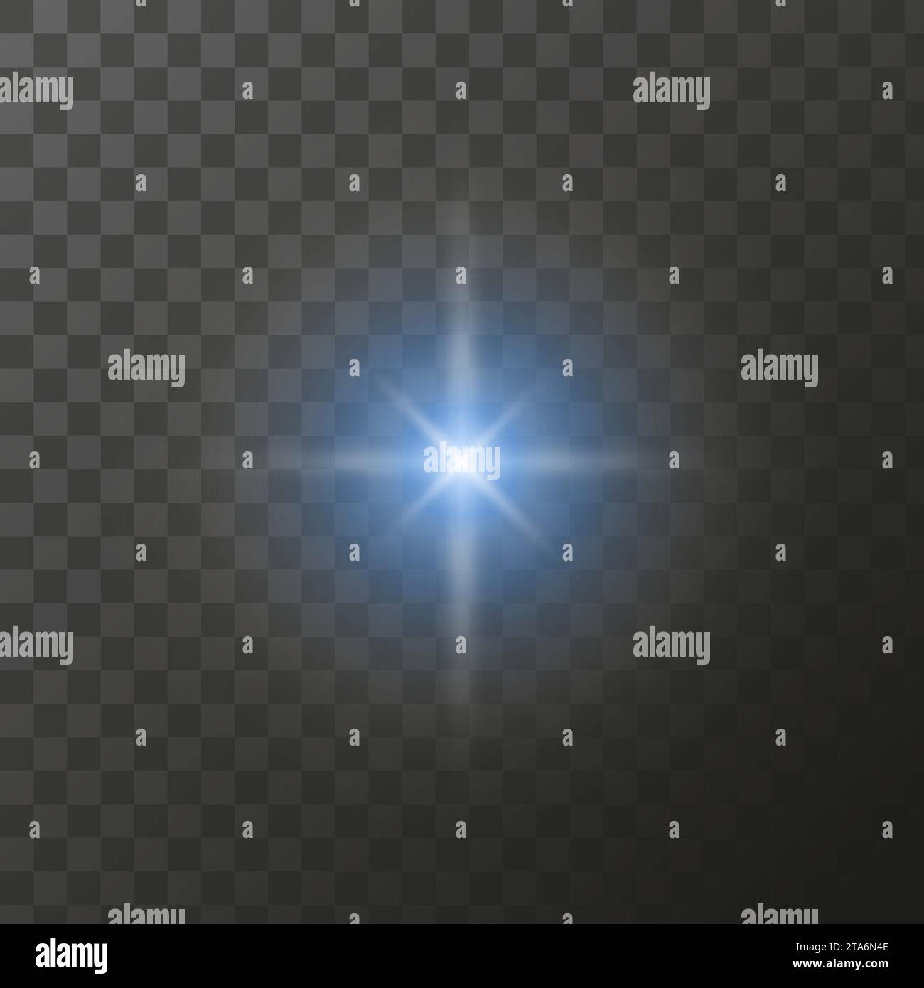 Blue star shining star on transparent background, Bright blue light ...