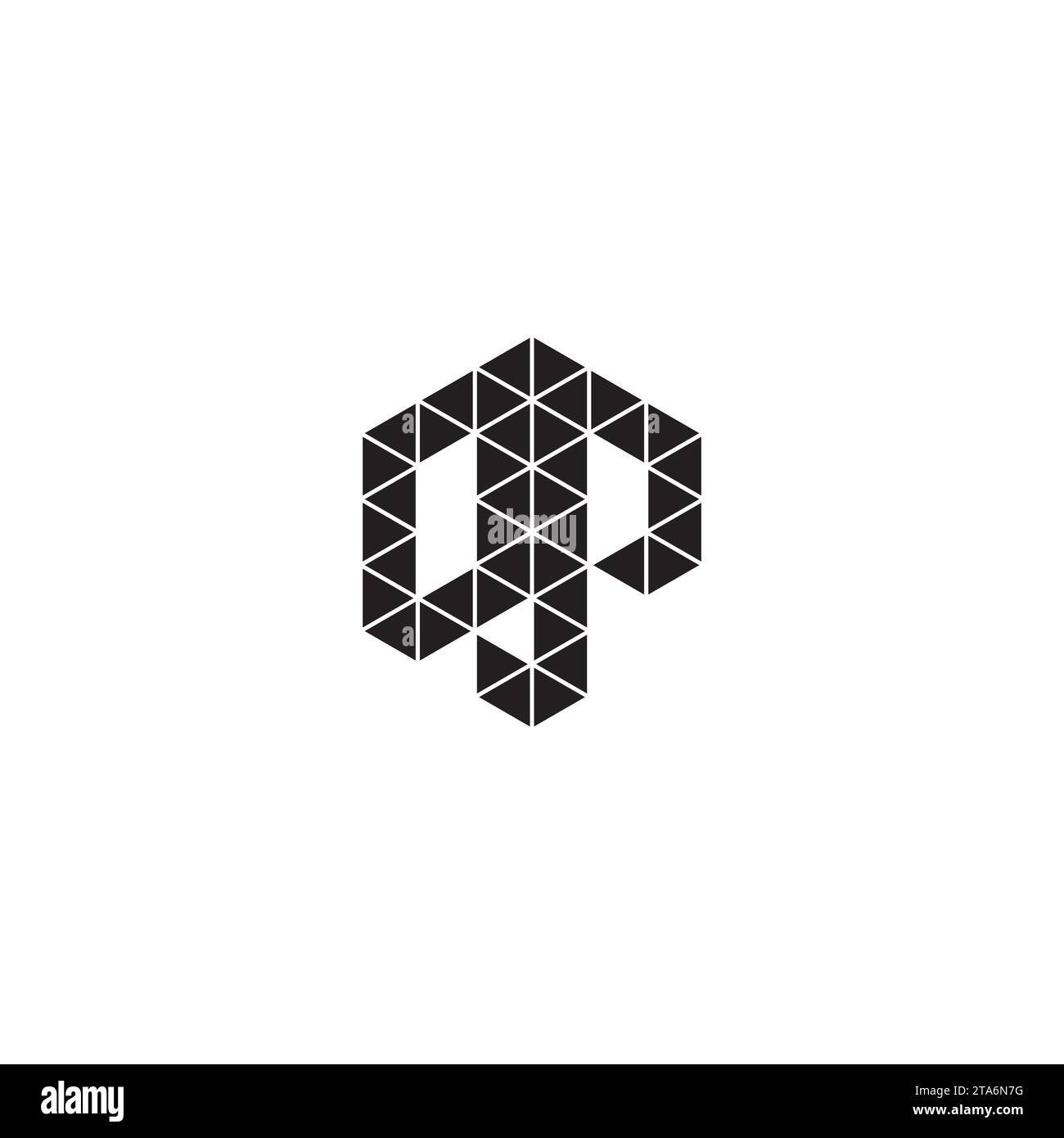 Qp logo design Black and White Stock Photos & Images - Alamy
