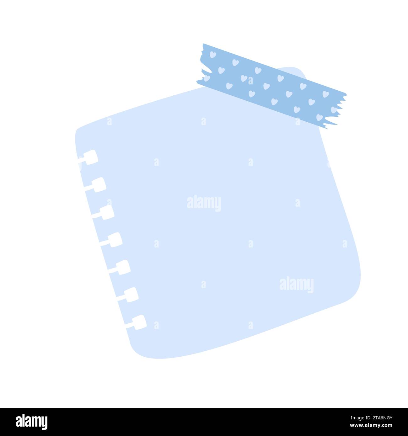 blue note paper post with heart type. Love romantic sticker on wall ...