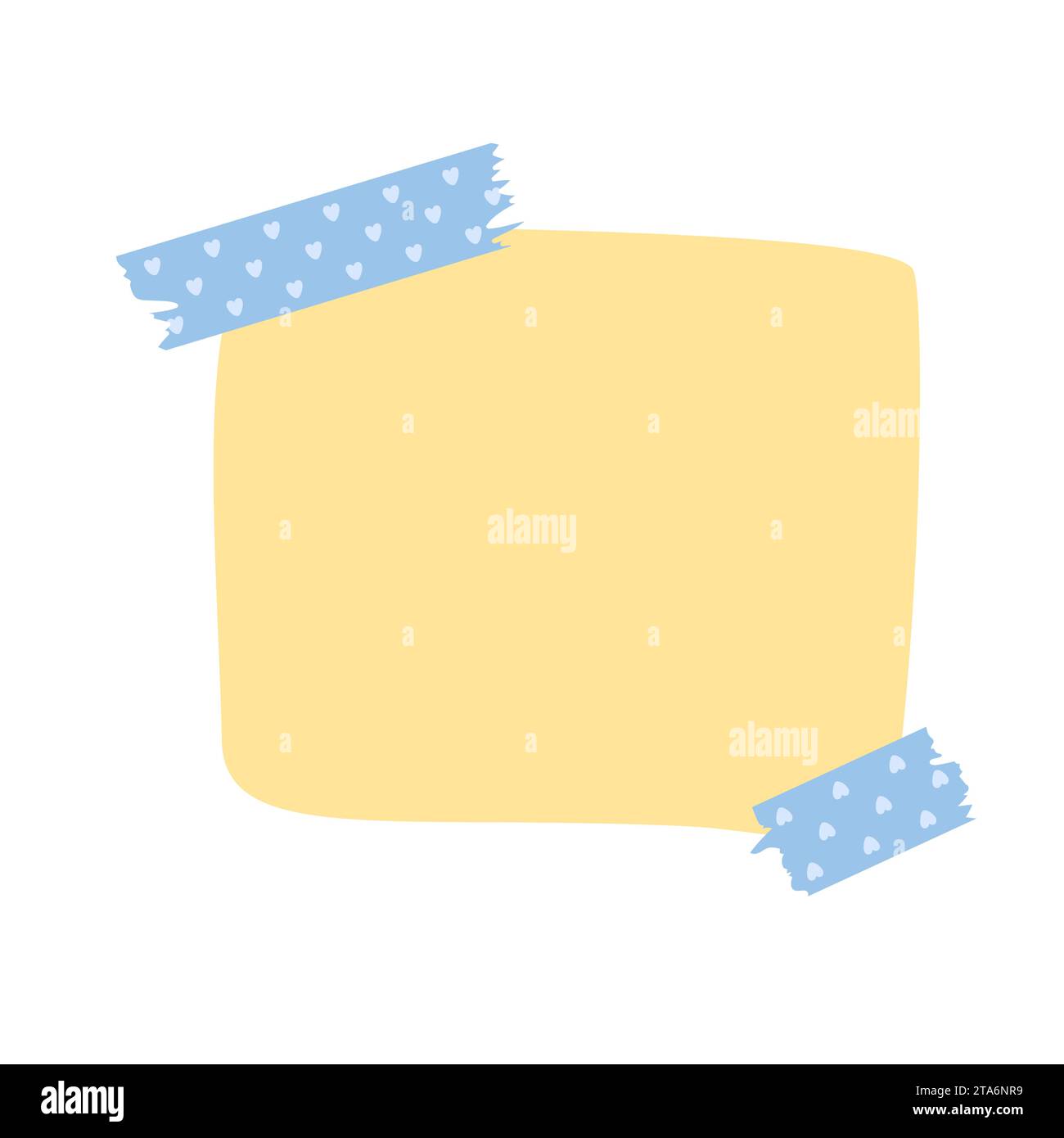 yellow note paper post with heart type. Love romantic sticker on wall ...