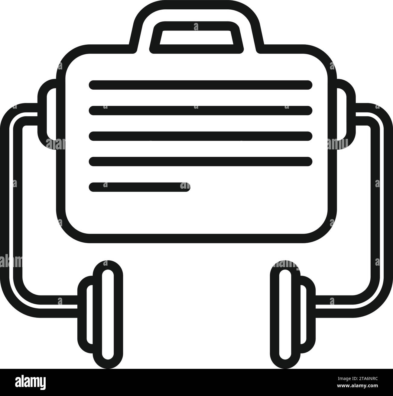 Cardiovascular defibrillator icon outline vector. Patient cardiac ...