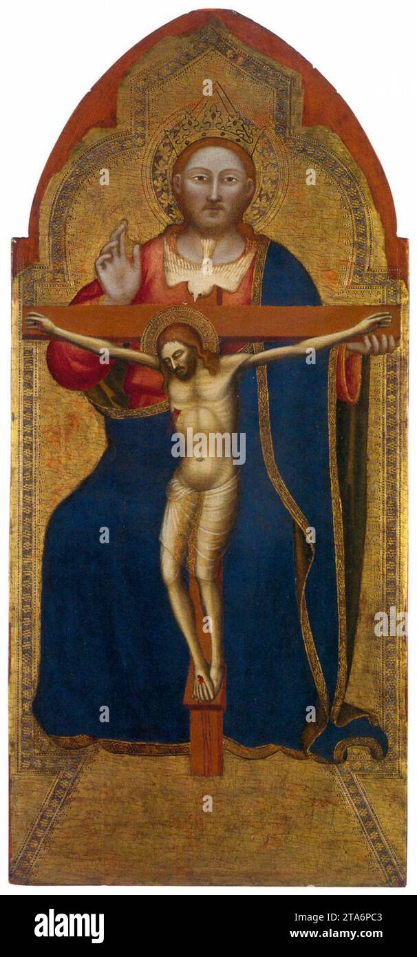 San Pier Maggiore Altarpiece: The Trinity 1370-71 by Jacopo Di Cione ...