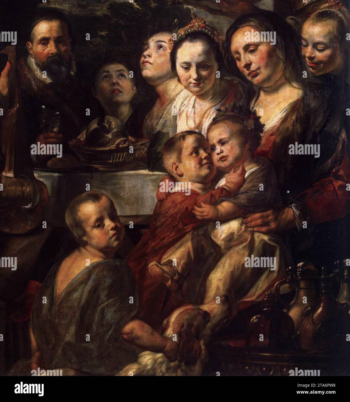 Self-Portrait among Parents, Brothers and Sisters (detail) c. 1615 by ...