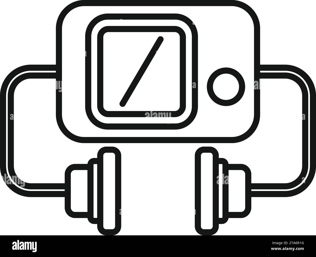 Vital defibrillator icon outline vector. Portable medical device ...
