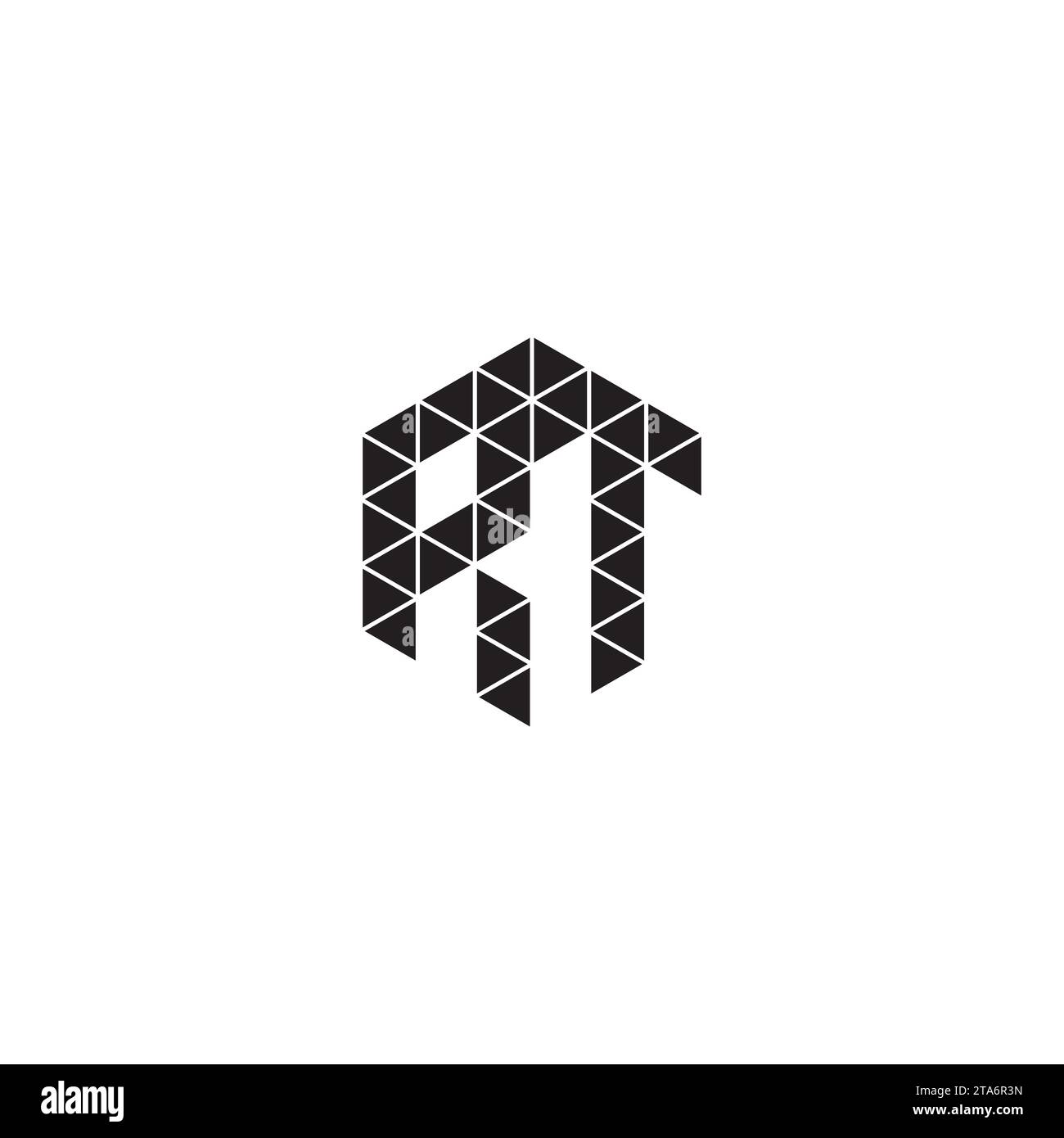 RT initial logo letters in high quality professional design that will ...