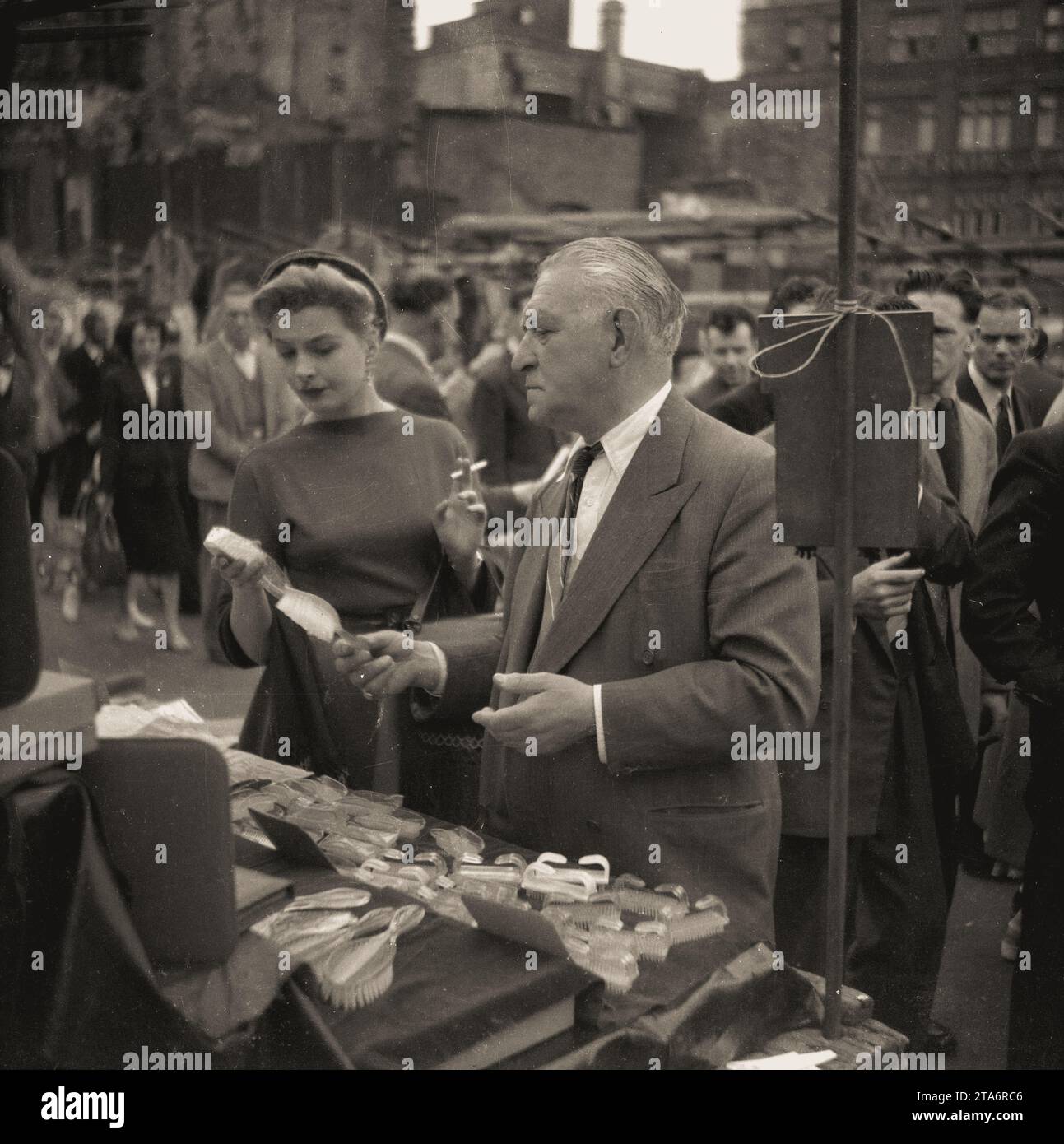 Hollywood actress Dolores Dorn visits Club Row Market in London's East ...