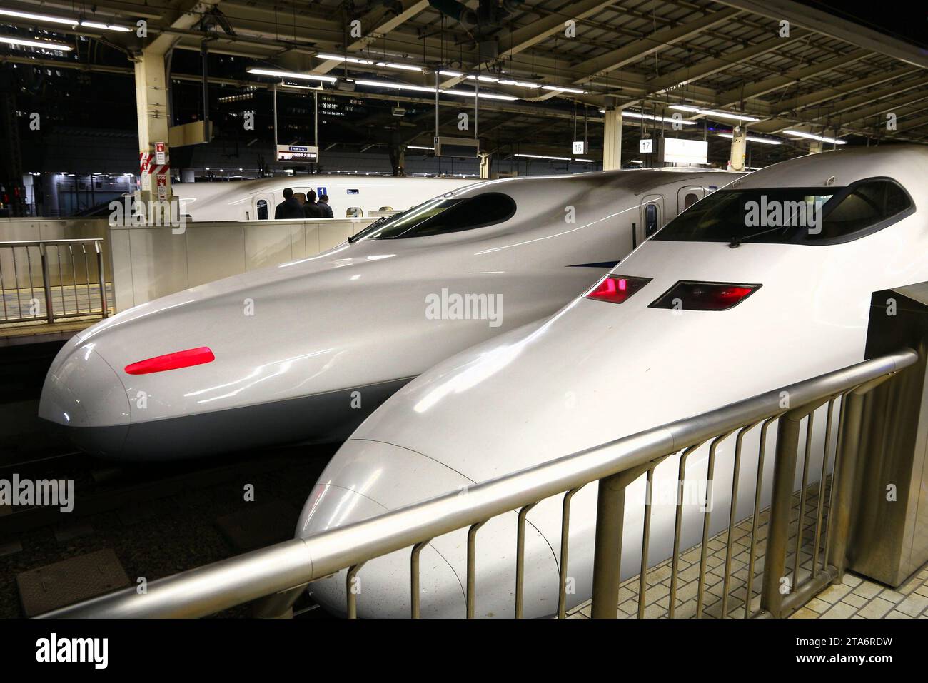 TOKYO, JAPAN - NOVEMBER 28, 2016: Shinkansen Tokaido bullet train at ...