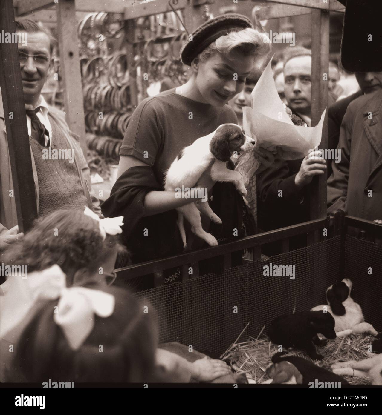 Hollywood actress Dolores Dorn visits Club Row Market in London's East ...