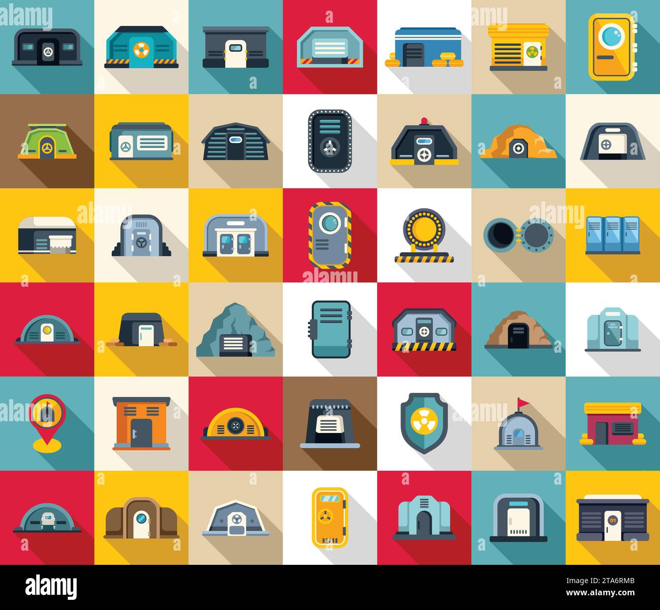 Nuclear bunker Stock Vector Images - Alamy