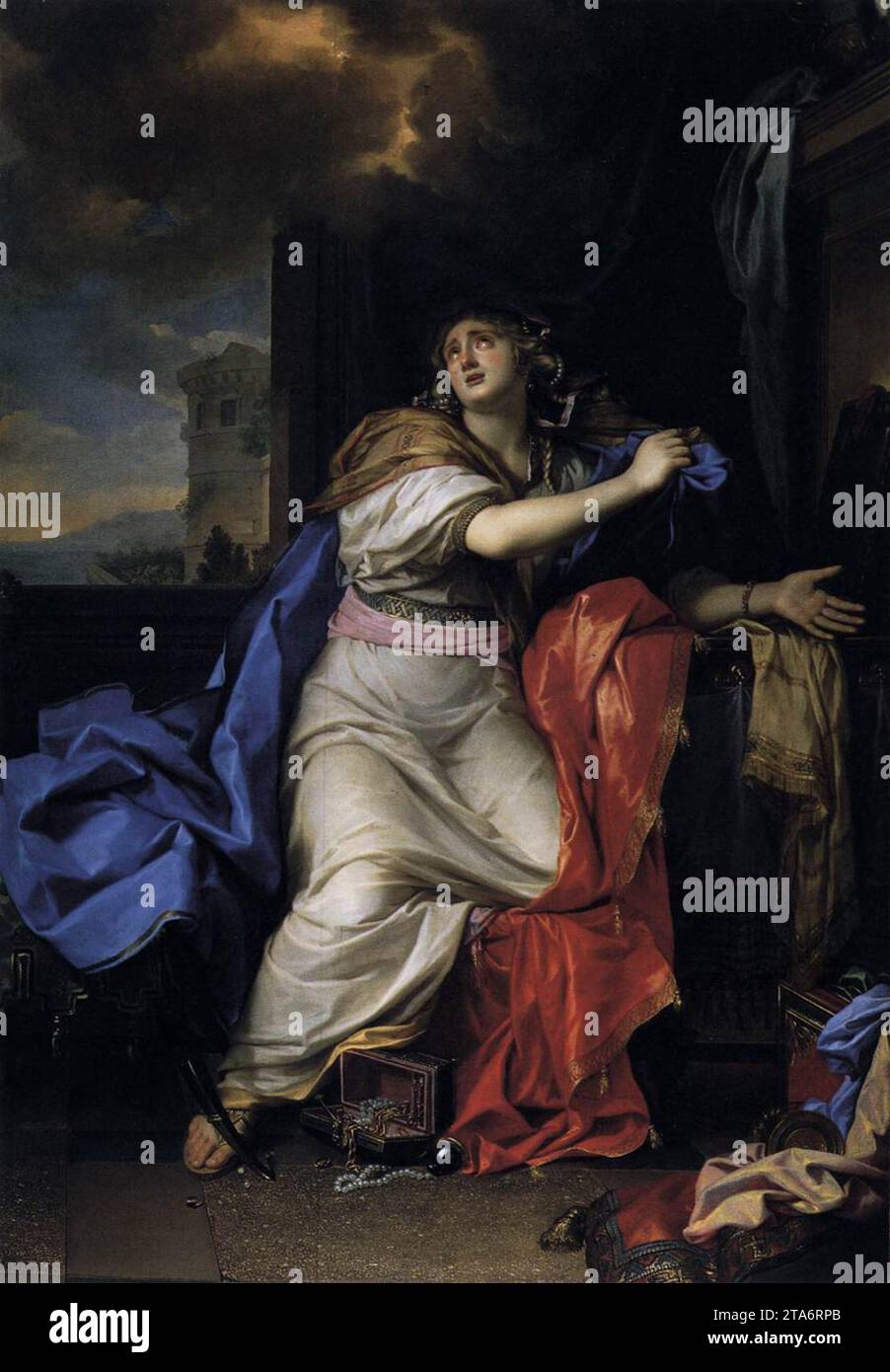 The Repentant Magdalen 1655 by Charles Le Brun Stock Photo - Alamy