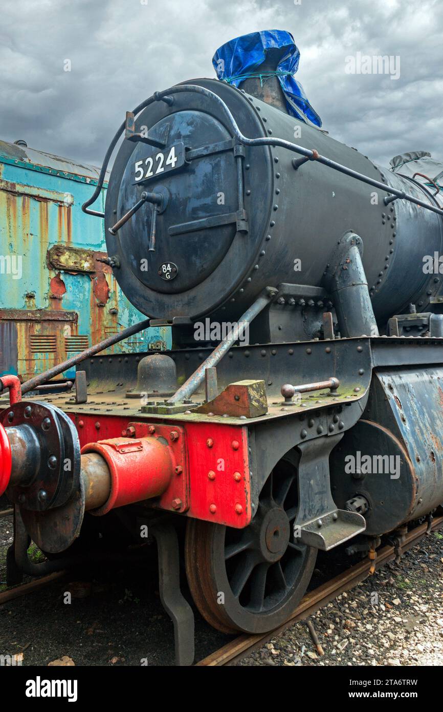 Steam locomotive 5224 at Crewe Heritage Centre in 2015 Stock Photo - Alamy