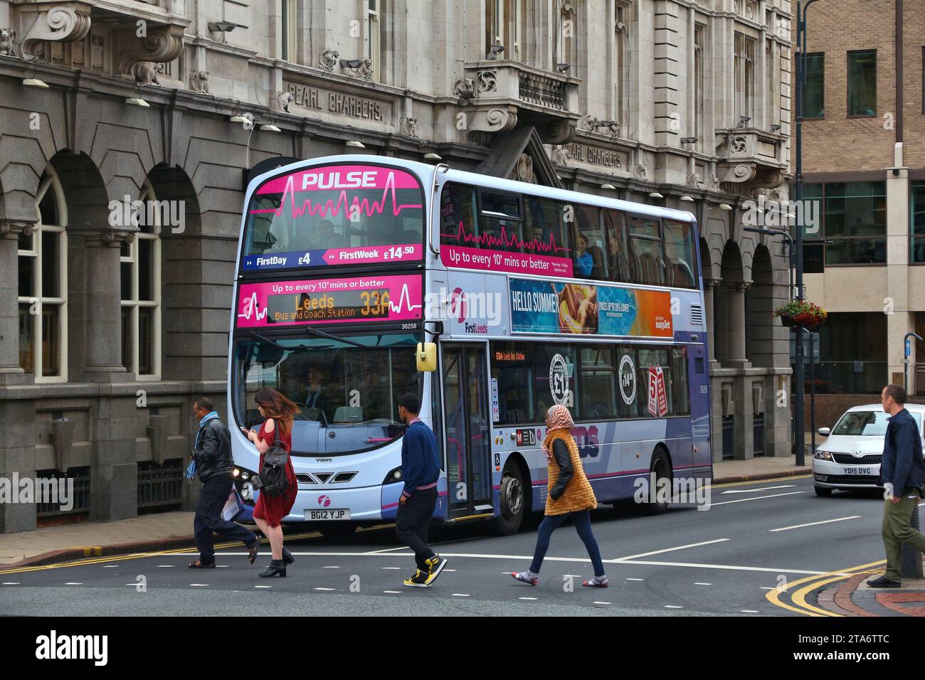 First leeds bus double decker hi-res stock photography and images - Alamy