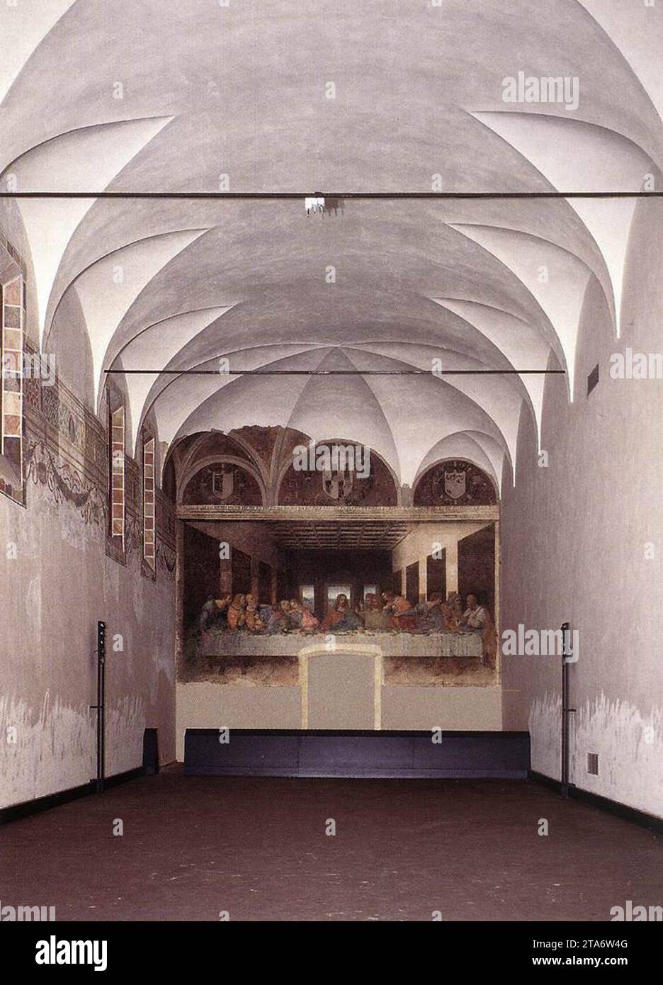 The last supper da vinci restoration hi-res stock photography and ...