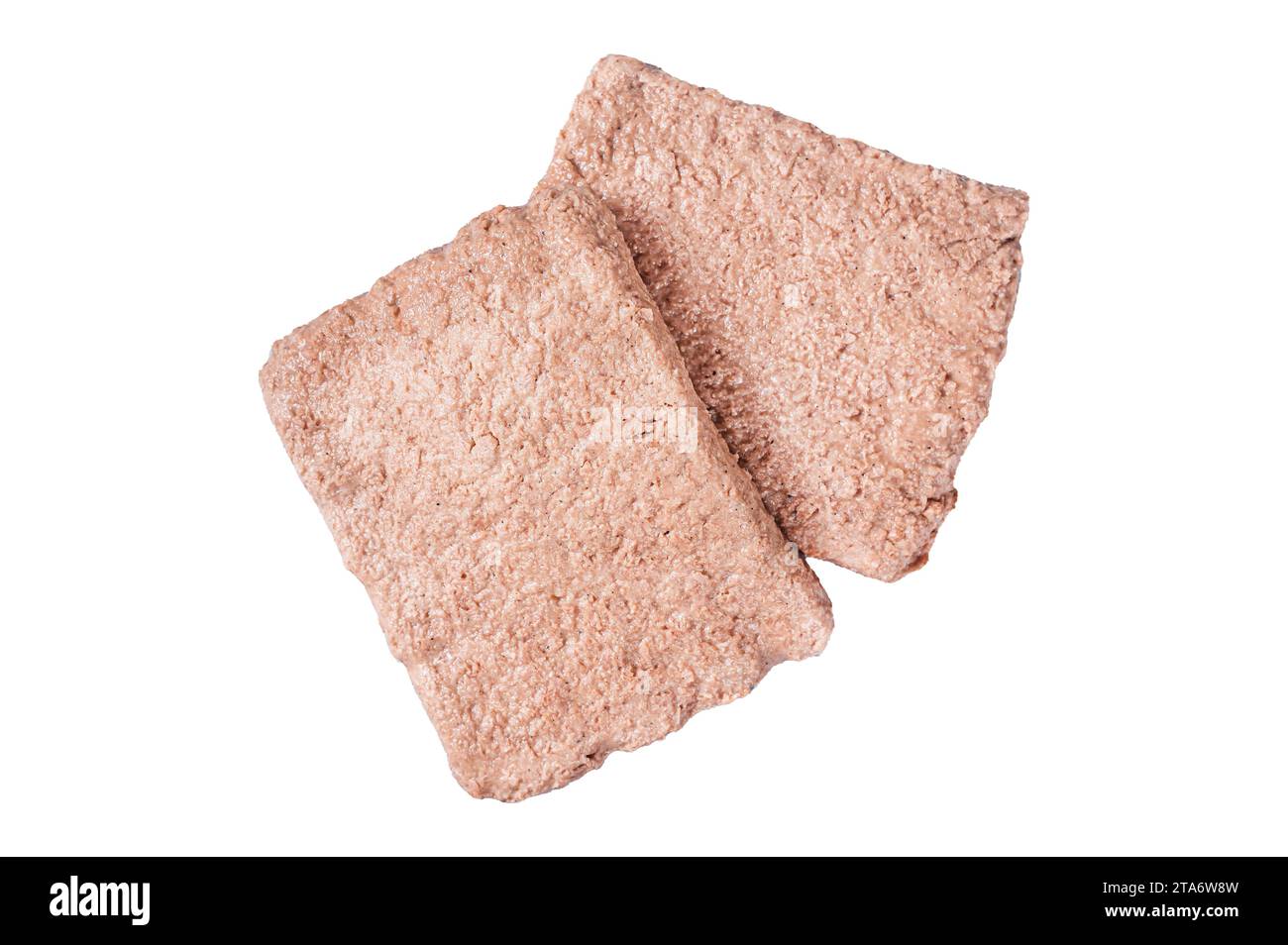 Raw plant based meat, food reduce carbon footprint. Isolated, white ...