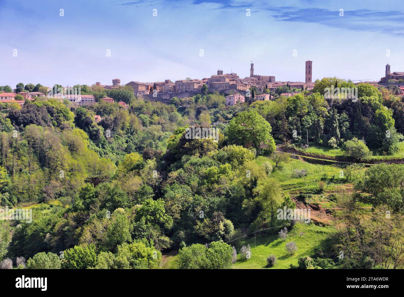 Volterra, Italy - medieval town skyline in Tuscany. Italian town Stock ...
