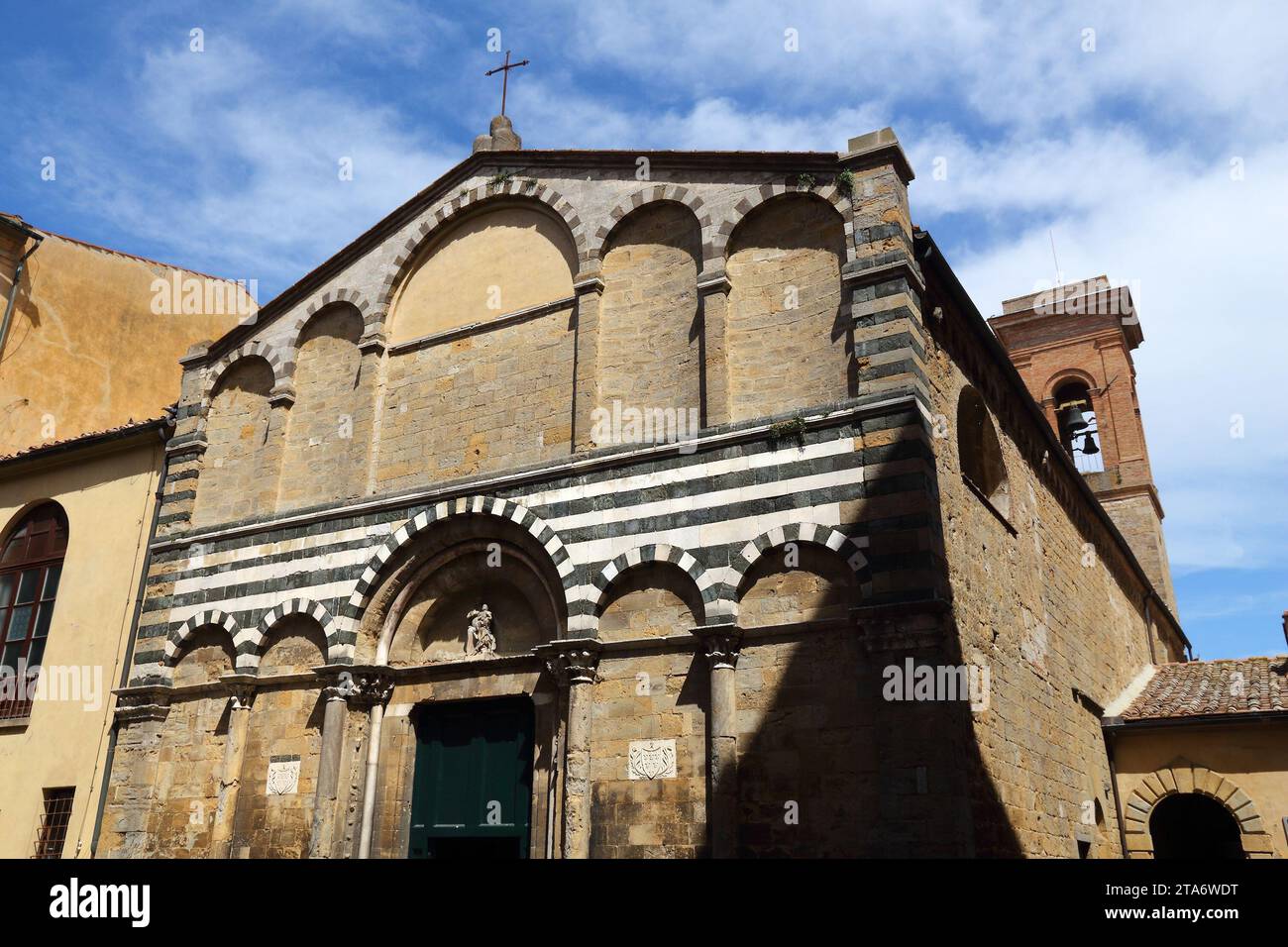 Volterra, Italy - medieval town of Tuscany. Church of Saint Michael the ...