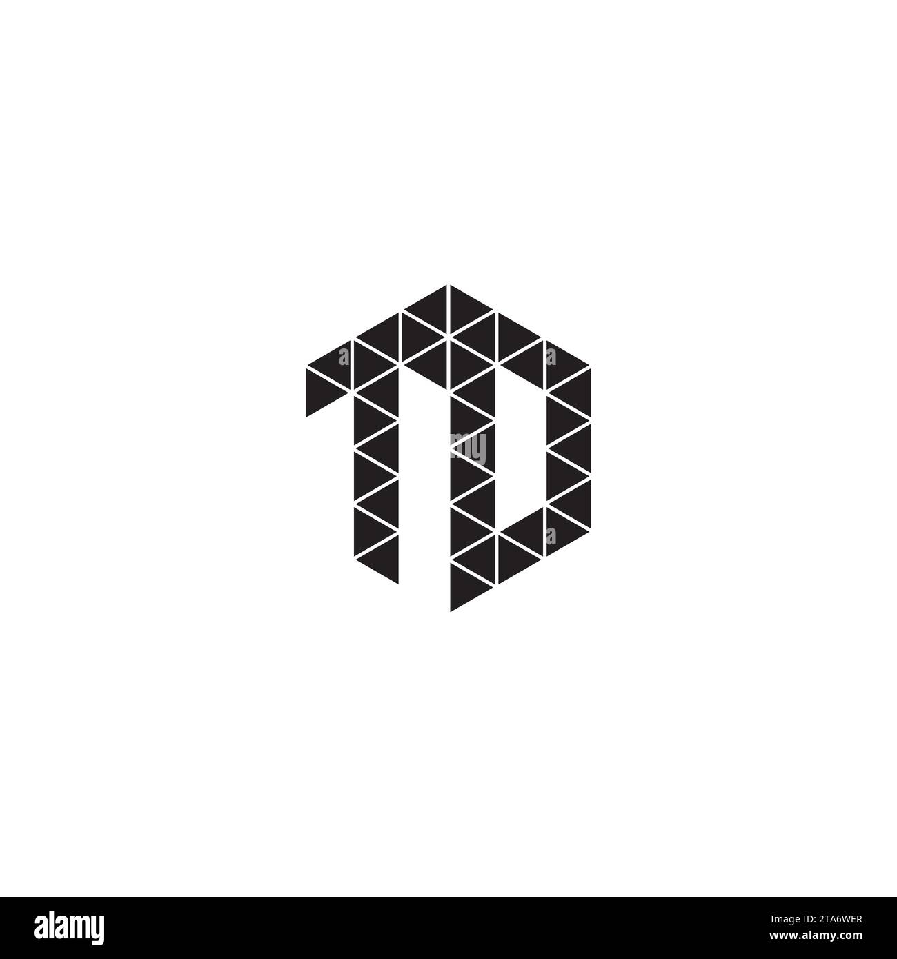 Td letters Stock Vector Images - Alamy