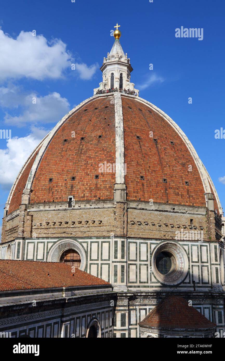 Florence - Cathedral Dome. Santa Maria del Fiore Stock Photo - Alamy