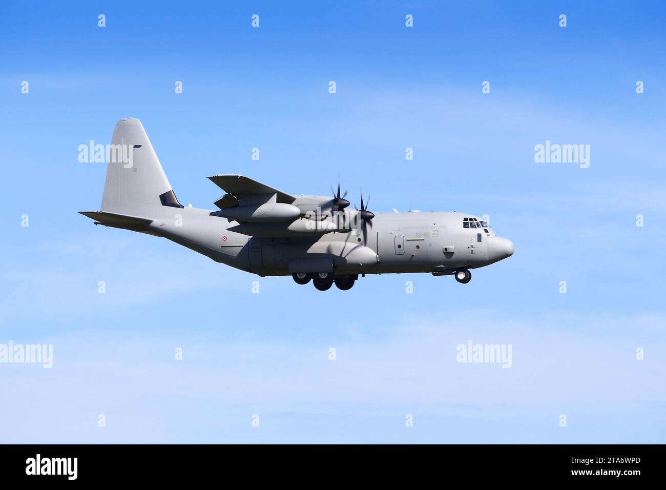 PISA, ITALY - MAY 4, 2015: Lockheed Martin KC-130J Hercules of Italian ...