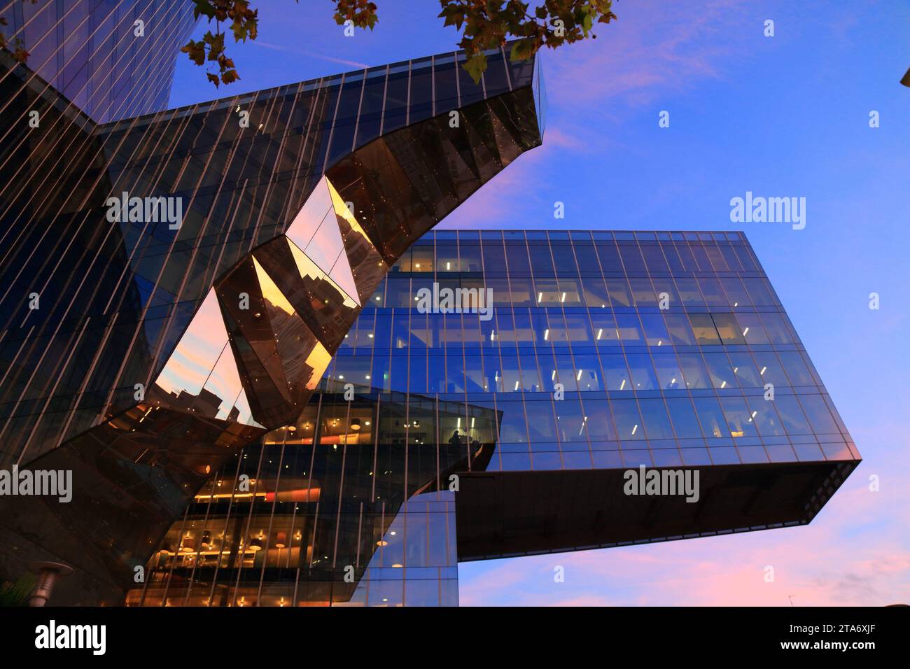 BARCELONA, SPAIN - OCTOBER 6, 2021: Gas Natural Building modern ...