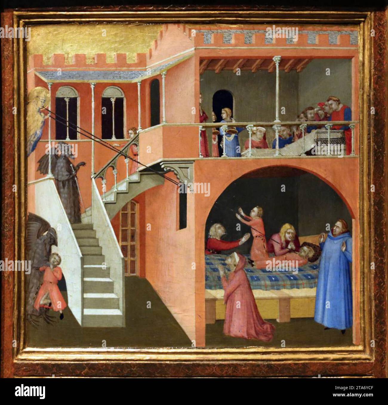 Scenes from the Life of St Nicholas c. 1332 by Ambrogio Lorenzetti Stock Photo - Alamy