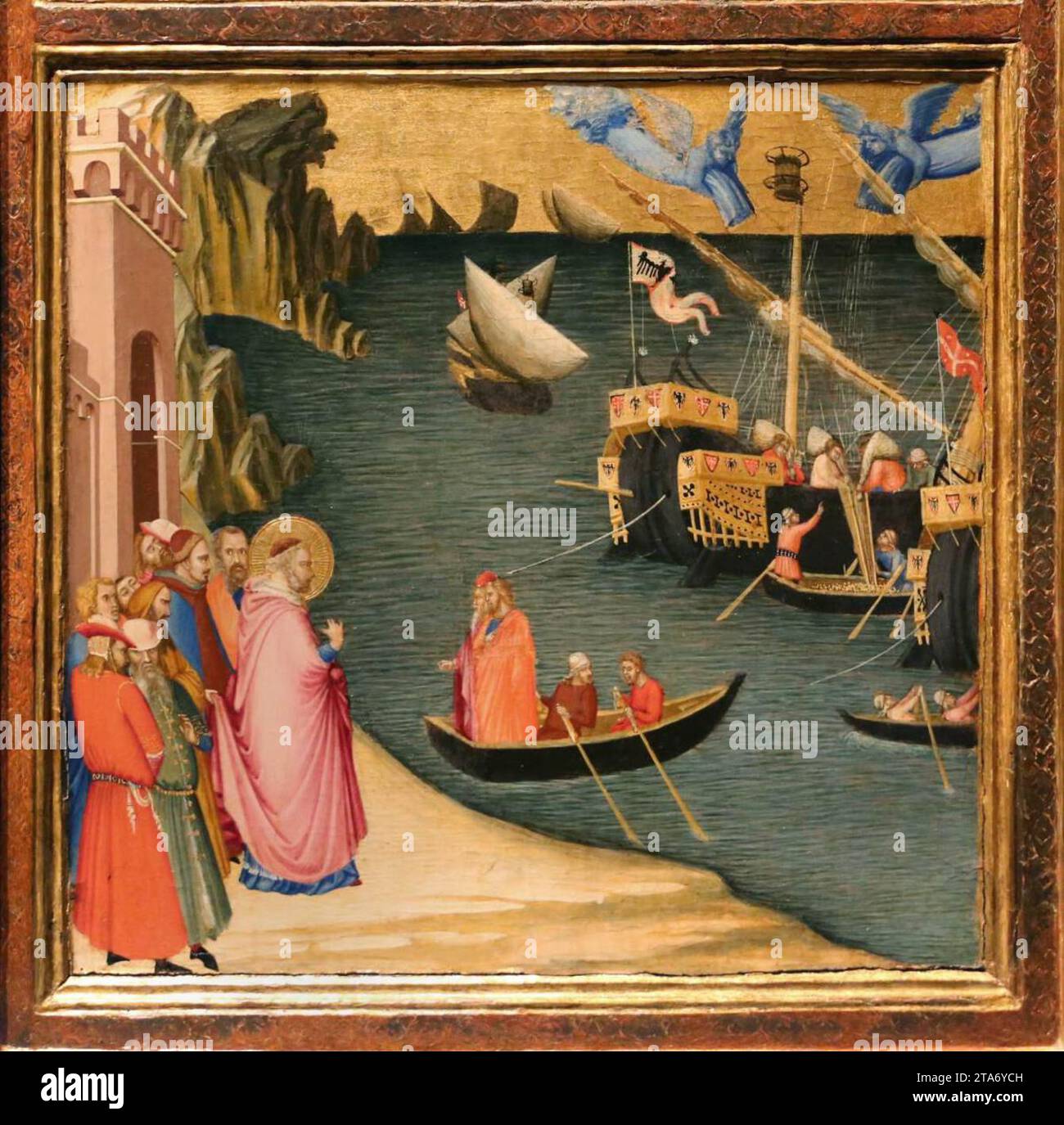 Scenes from the Life of St Nicholas c. 1332 by Ambrogio Lorenzetti Stock Photo - Alamy