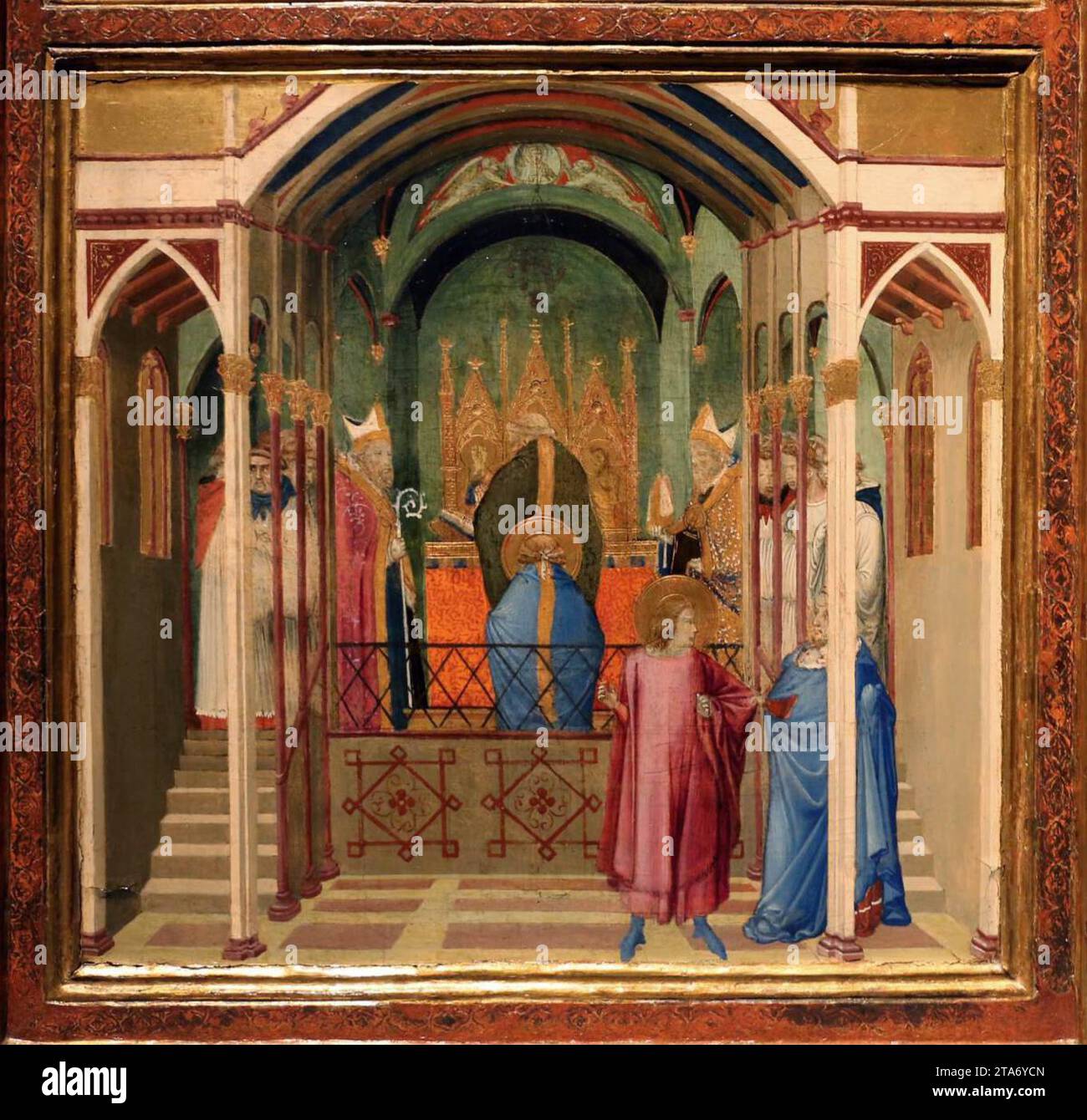 Scenes from the Life of St Nicholas c. 1332 by Ambrogio Lorenzetti Stock Photo - Alamy