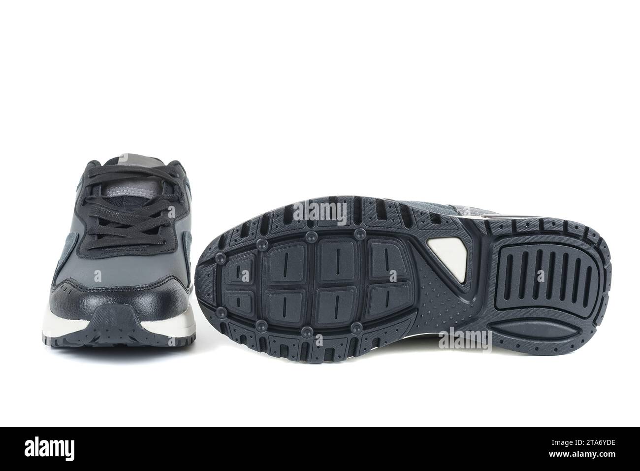 Side view of sport running shoes isolated on white background. Clipping ...