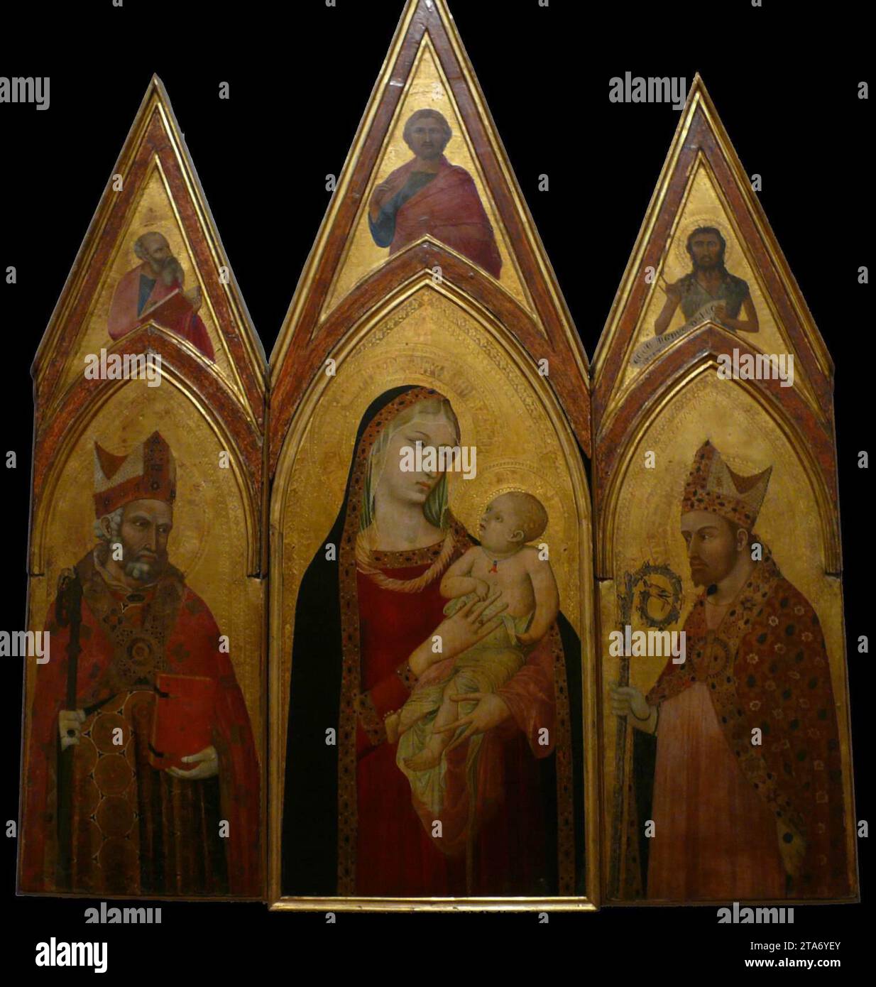 Altarpiece of St Proculus 1332 by Ambrogio Lorenzetti Stock Photo - Alamy