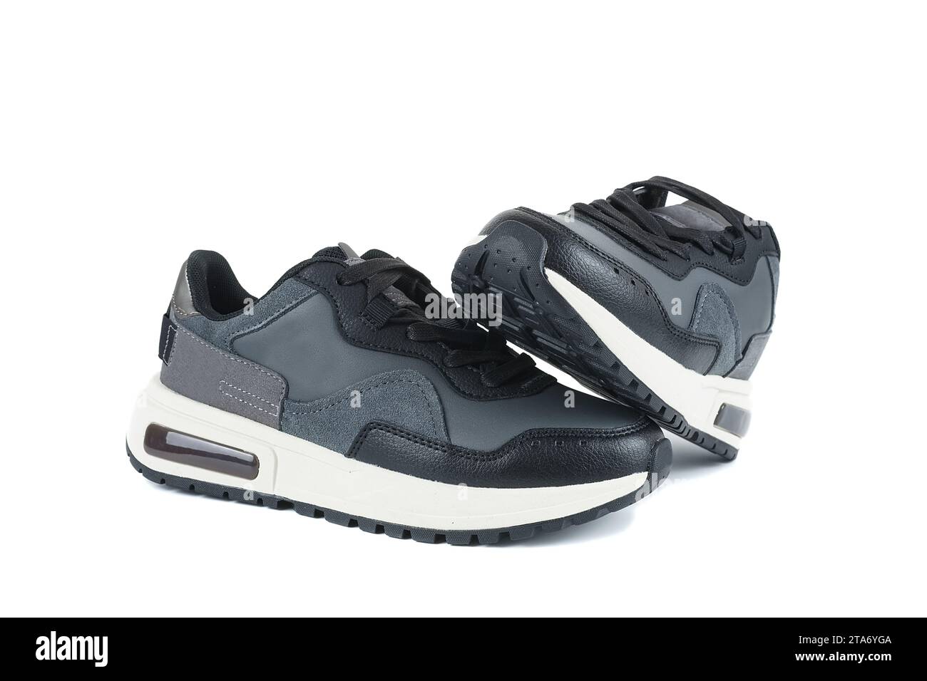 Side view of sport running shoes isolated on white background. Clipping ...