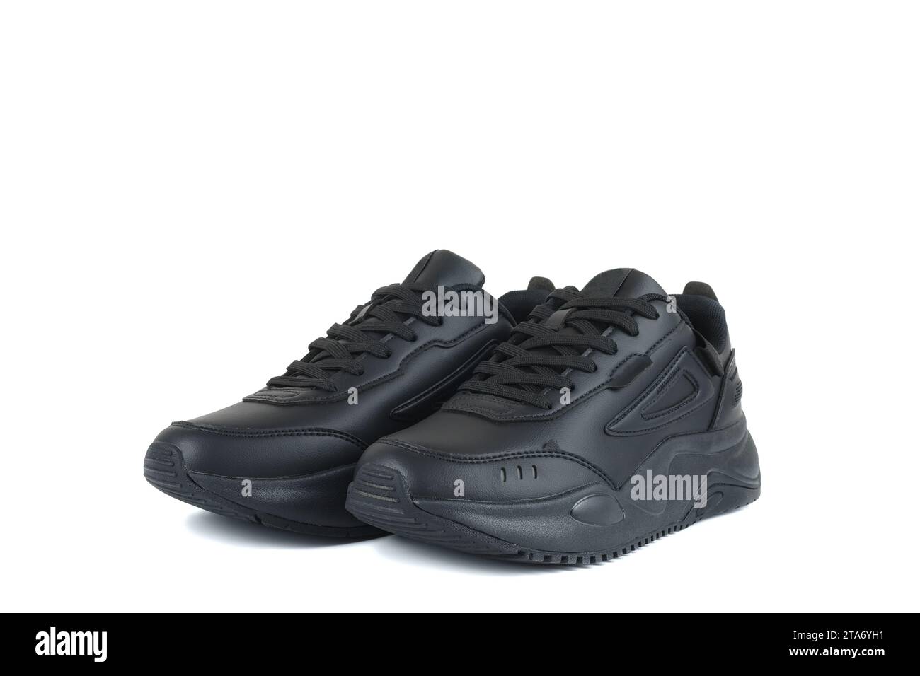 Side view of sport running shoes isolated on white background. Clipping ...