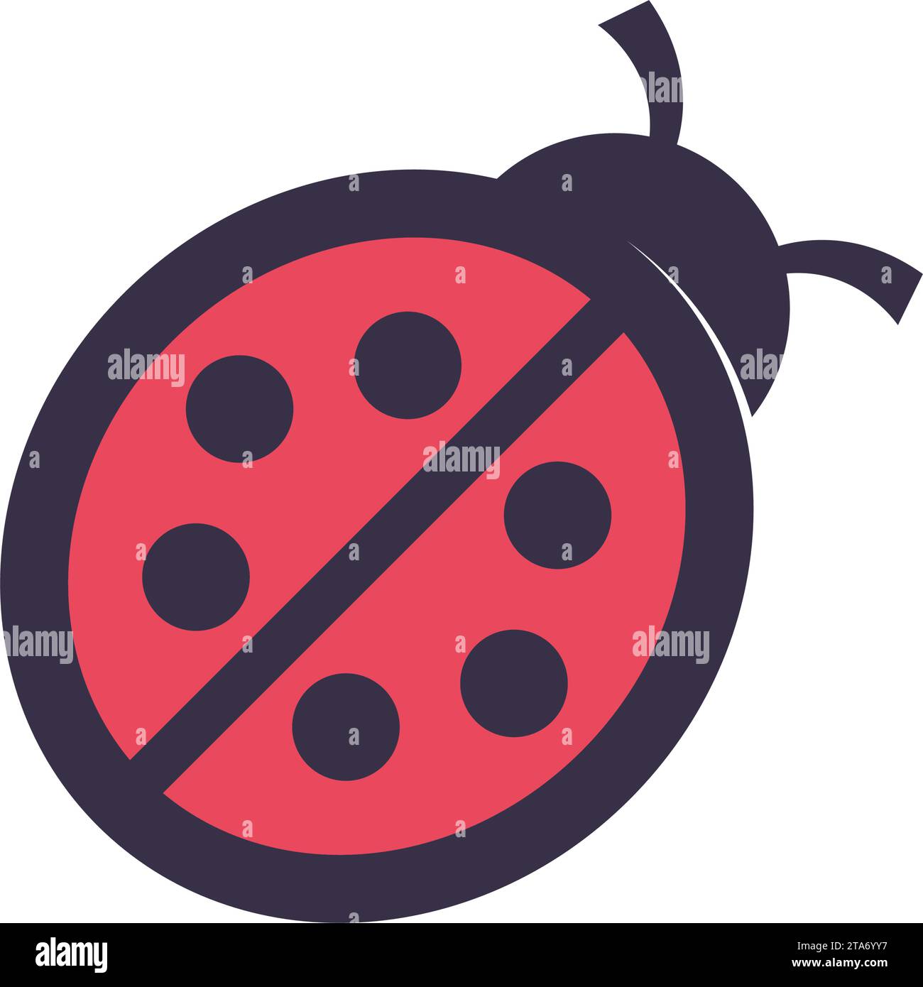 Cute ladybug logo Stock Vector Images - Alamy