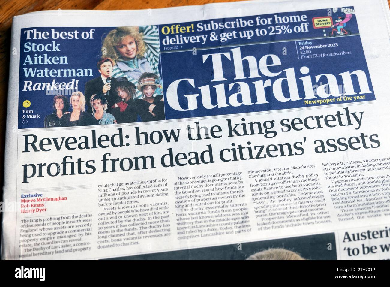 'Revealed: how the king secretly profits from dead citizens' assets ...
