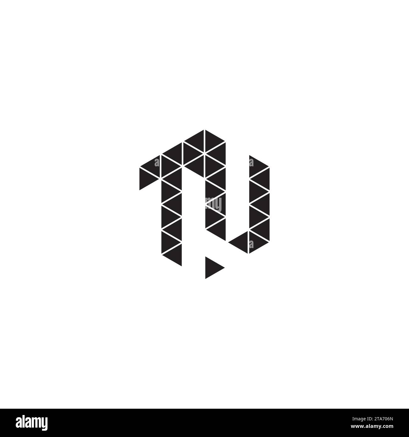 TU initial logo letters in high quality professional design that will ...