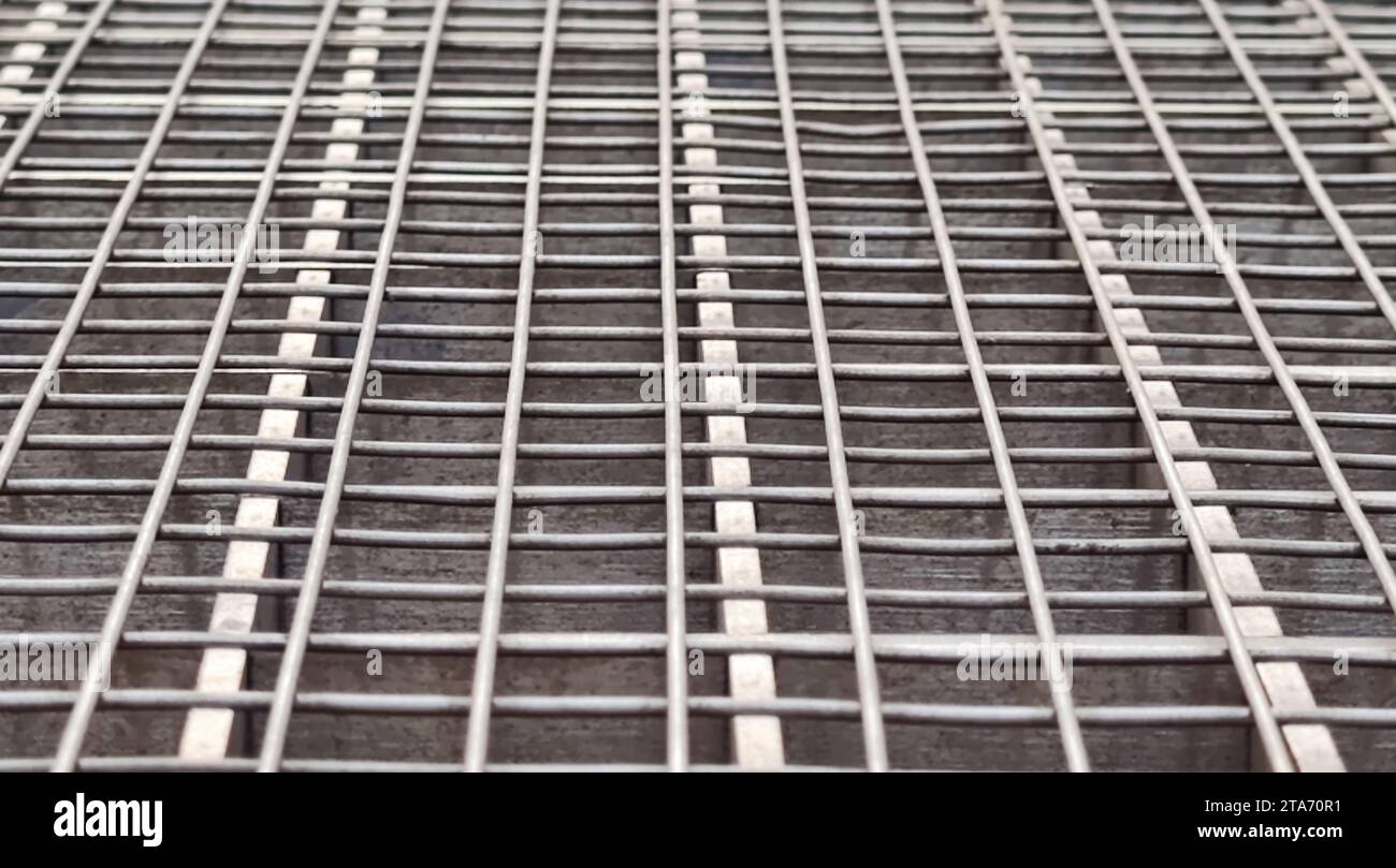 Industrial steel grate grunge vent grille floor Stock Photo - Alamy