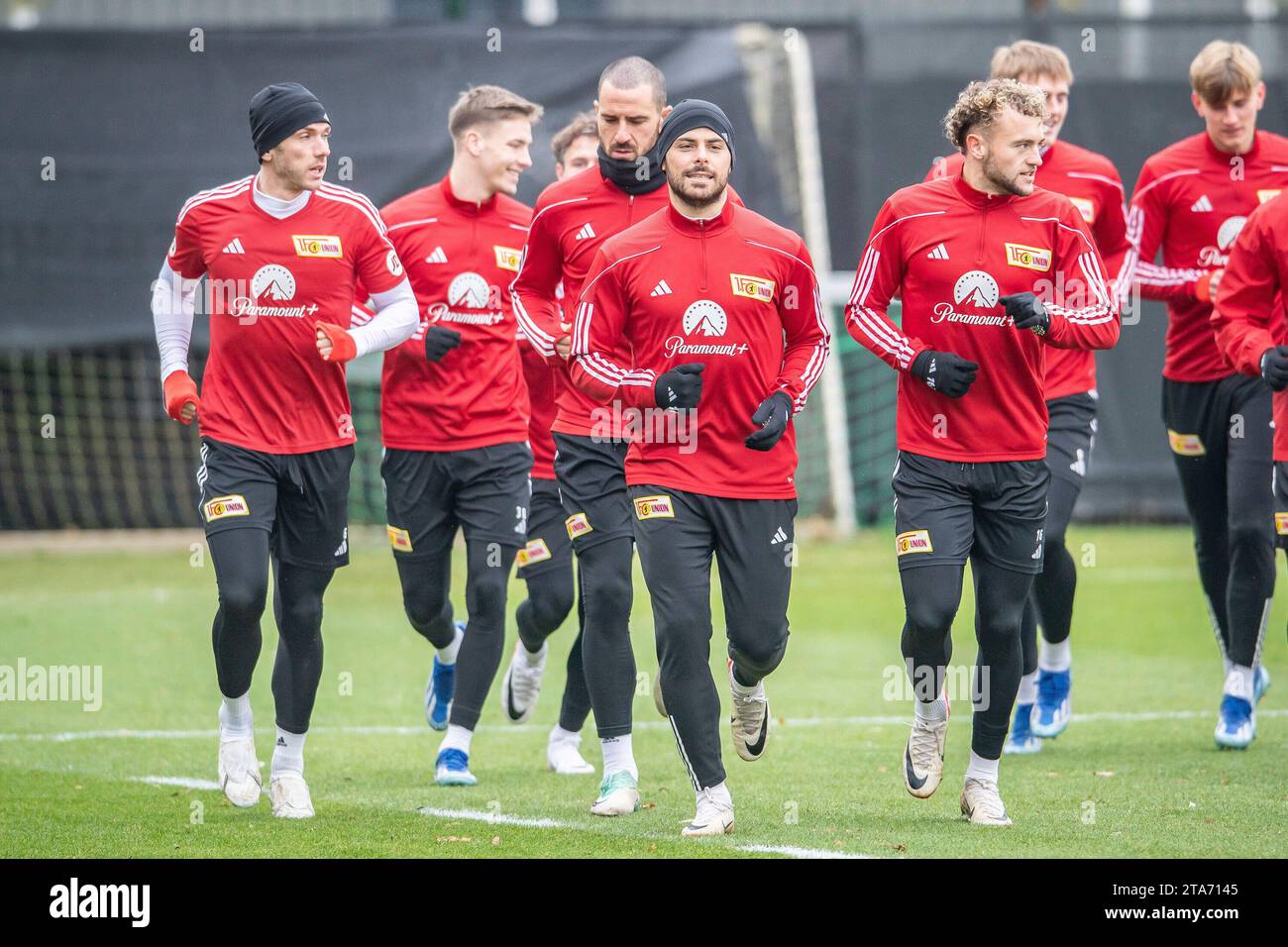 Robin Gosens (1. FC Union Berlin, #6), Kevin Volland (1. FC Union Berlin, #10), Benedict ...