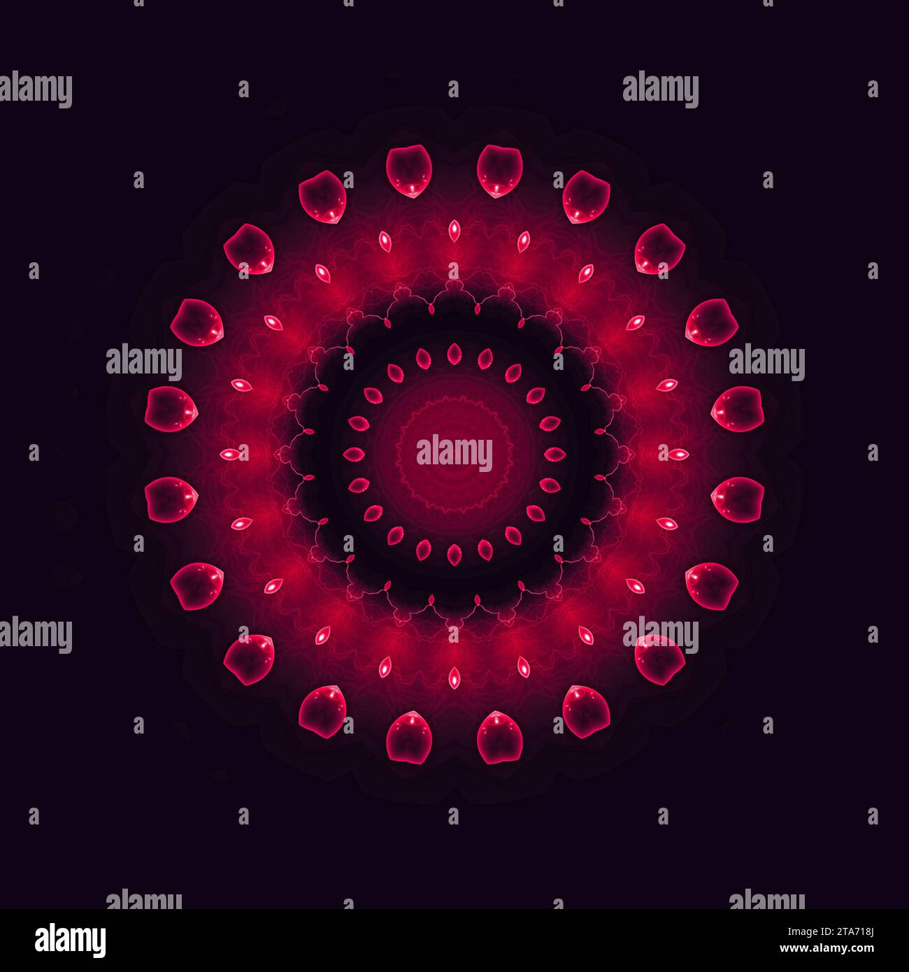 Abstract magic radial shape on black Stock Photo - Alamy