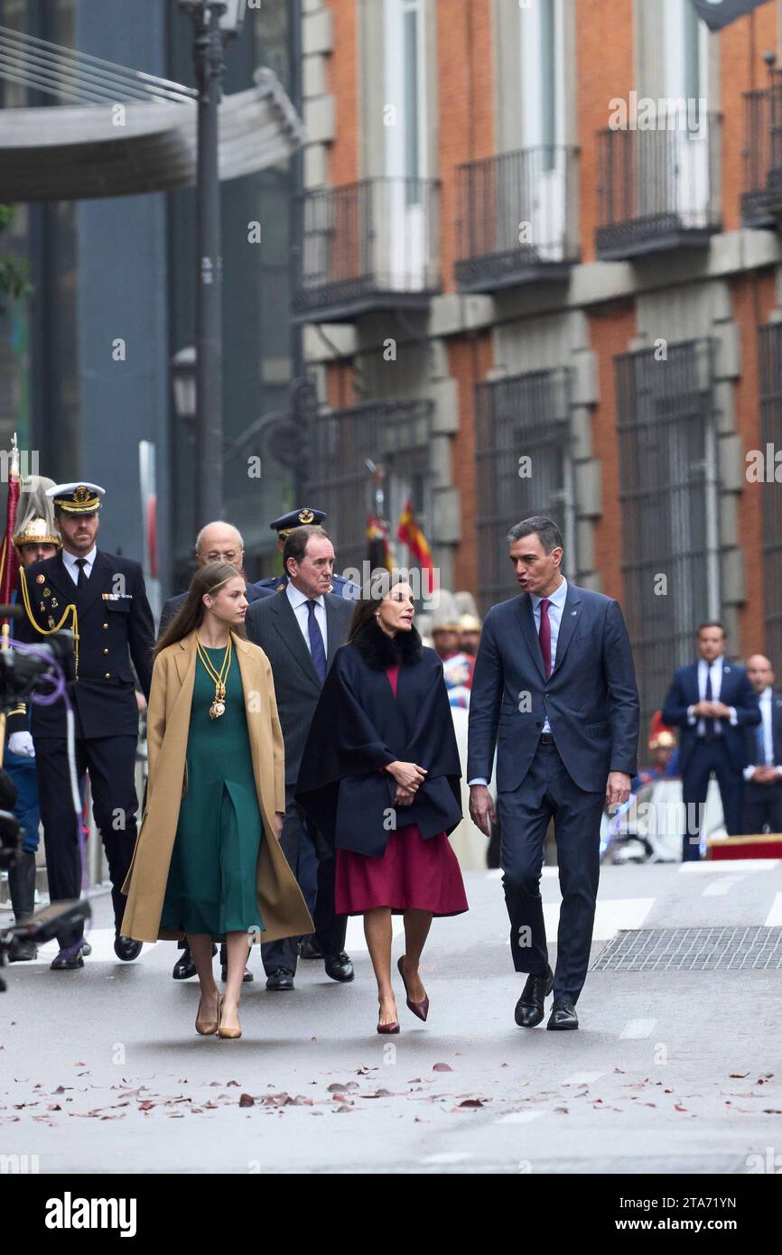 Madrid. Spain. 20231129, Queen Letizia of Spain, Crown Princess Leonor ...