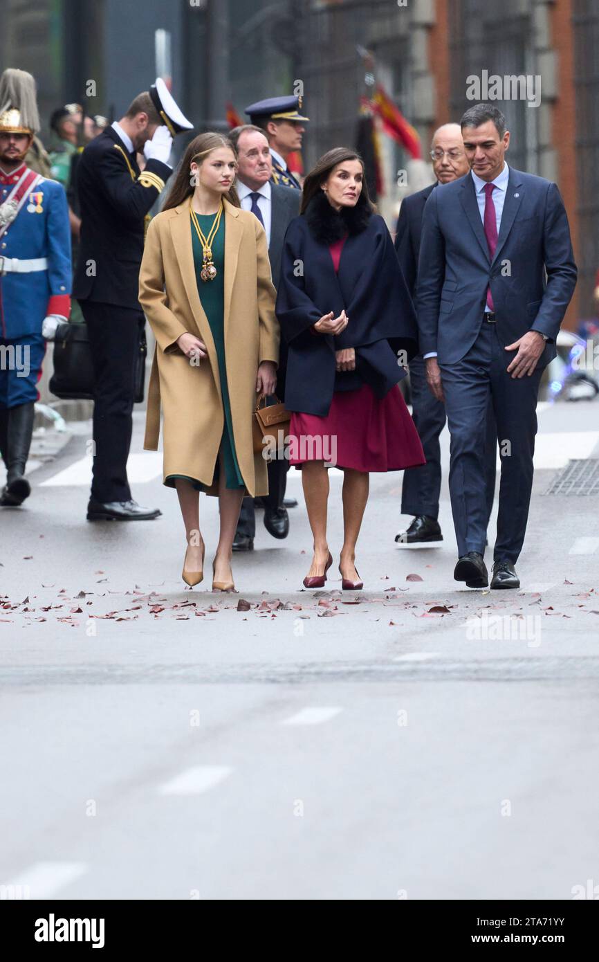 Madrid. Spain. 20231129, Queen Letizia of Spain, Crown Princess Leonor ...