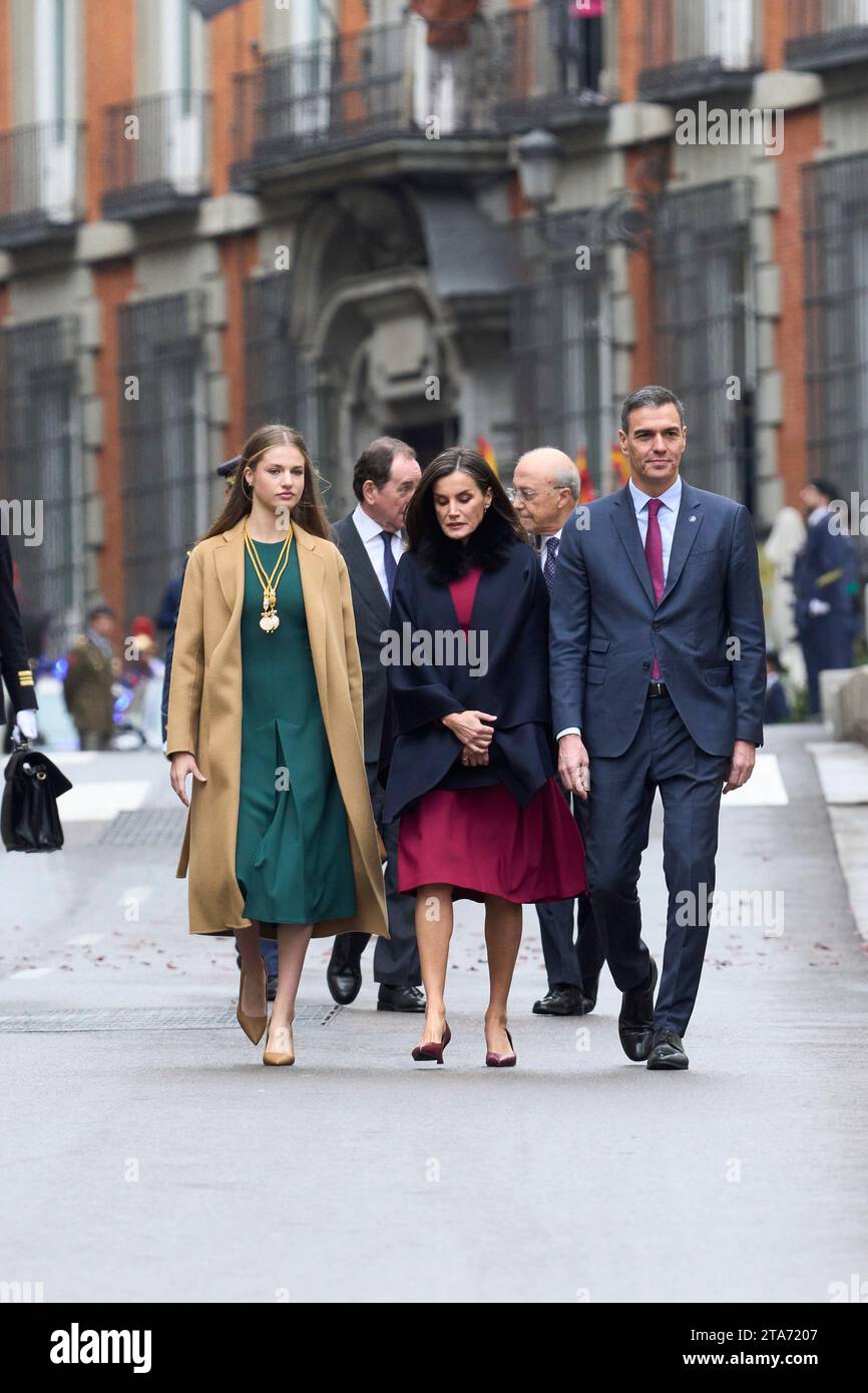 Madrid. Spain. 20231129, Queen Letizia of Spain, Crown Princess Leonor ...