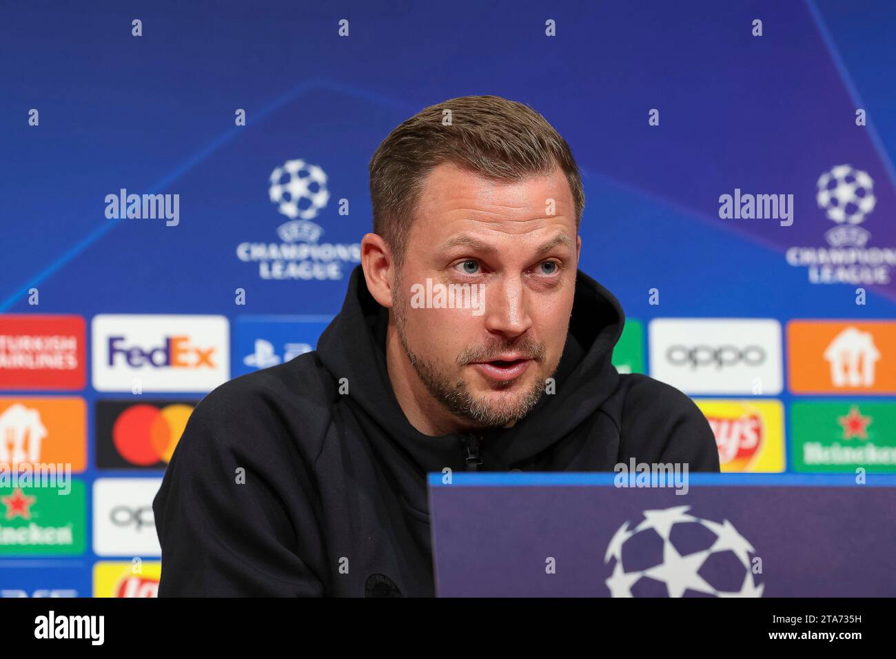 Muenchen, Deutschland. 28th Nov, 2023. Jacob Neestrup (FC Kopenhagen ...