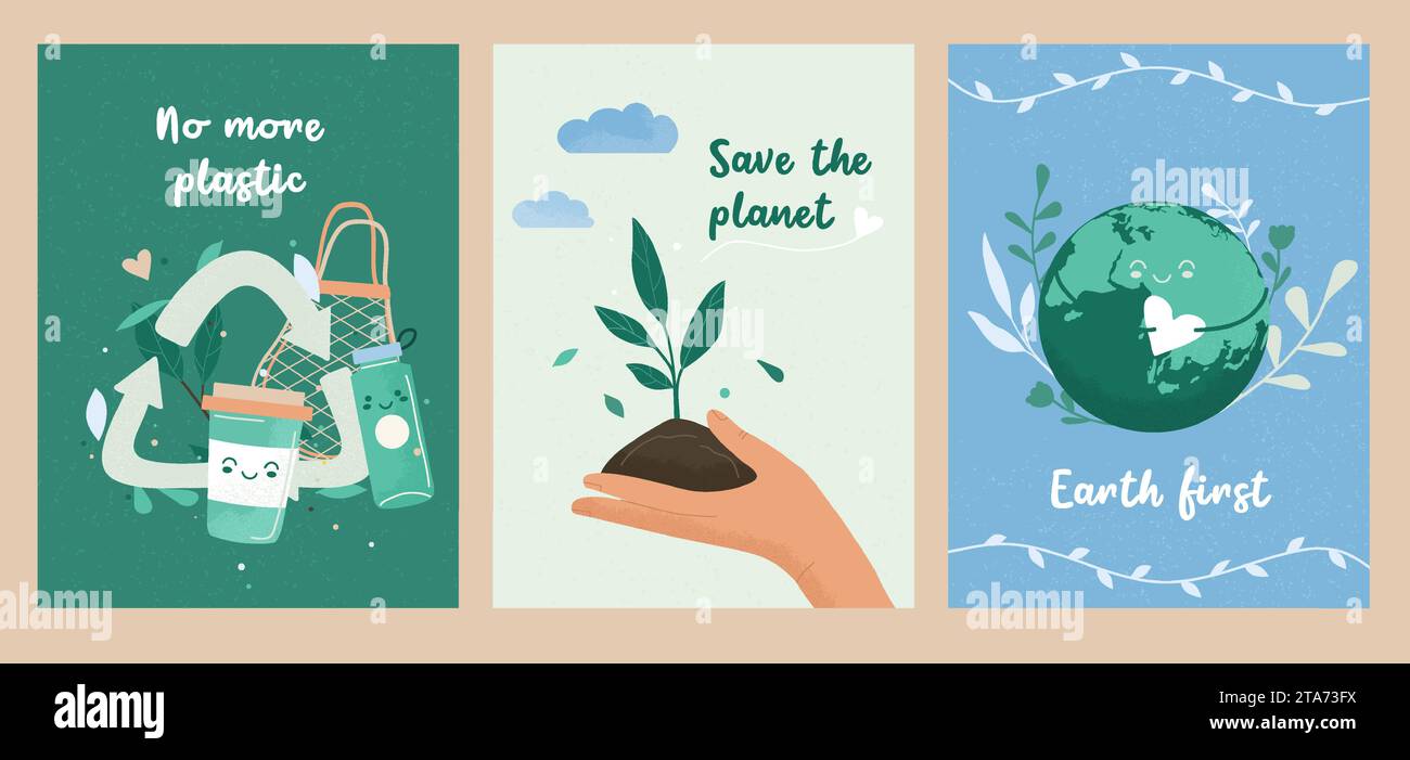 Set of banners for Earth Day. International Mother Earth Day ...