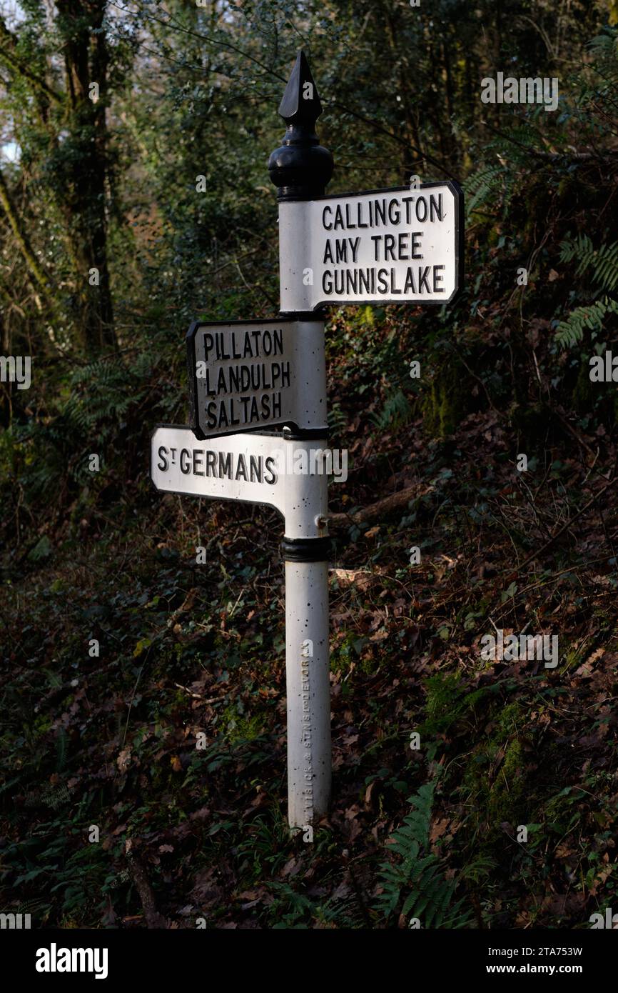 Old Road Sign Stock Photo - Alamy