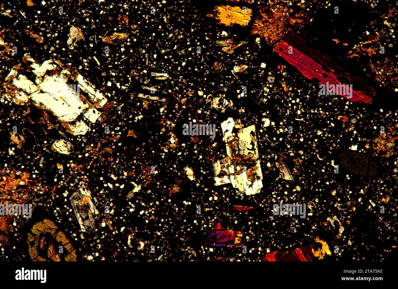 Andesite is a volcanic rock intermediate between basalt and rhyolite ...