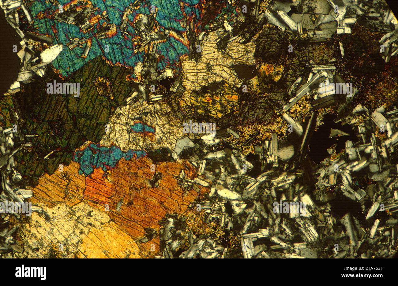 Diabase, dolerite, microgabbro or ofite is a subvolcanic rock ...