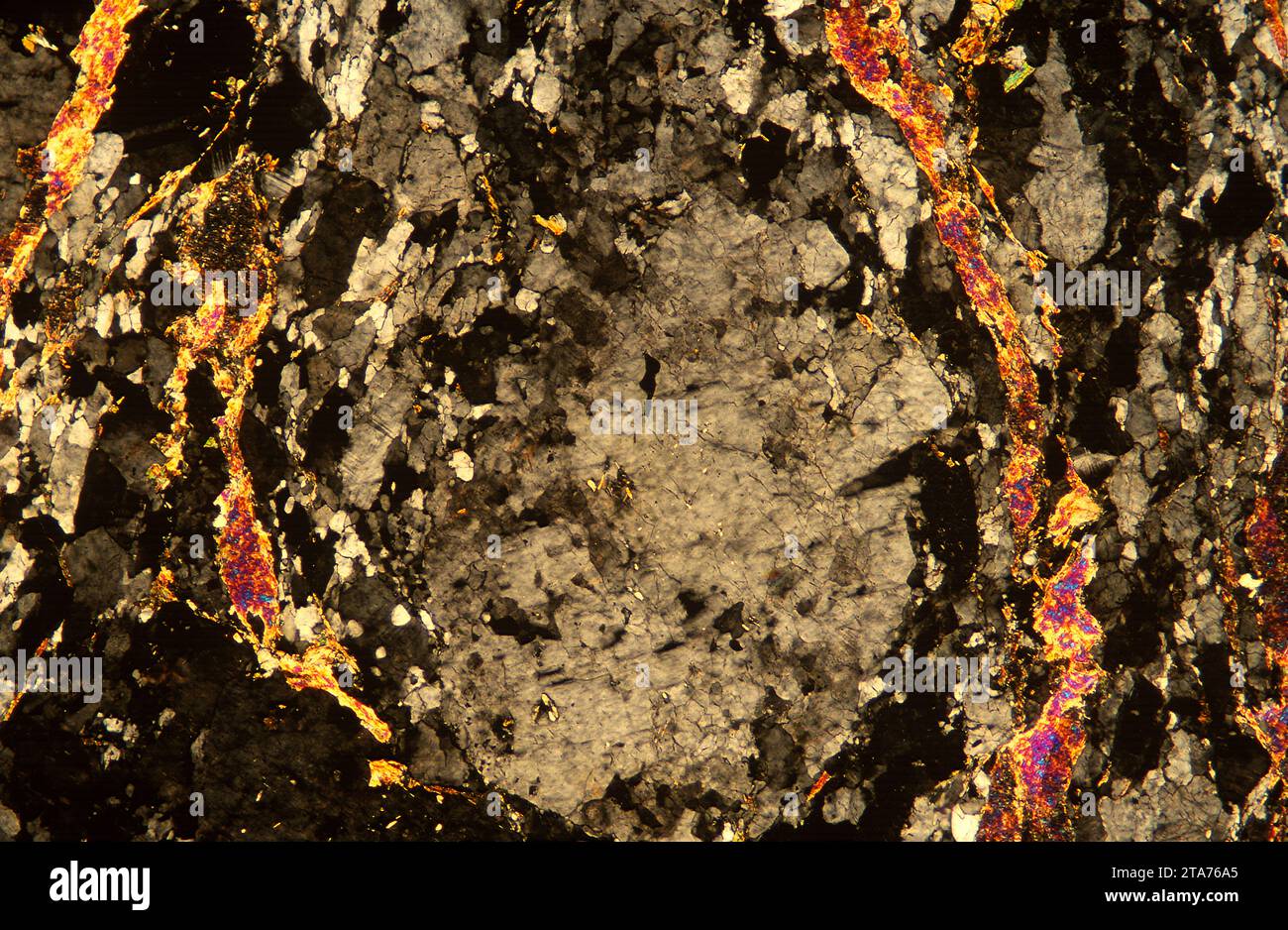 Gneiss (orbicular) is a metamorphic rock with banded texture ...