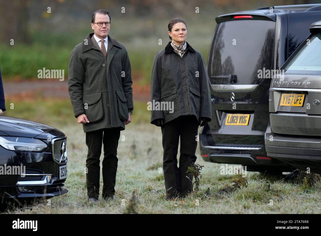 Swedish Crown Princess Victoria and Prince Daniel arrive at a military ...