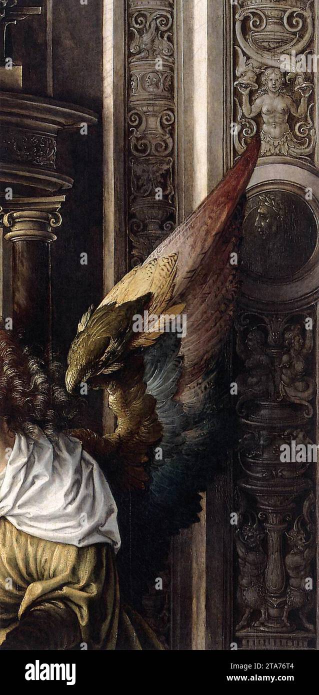 St Luke Drawing the Virgin (detail) 1520-22 by Jan Gossart Stock Photo - Alamy