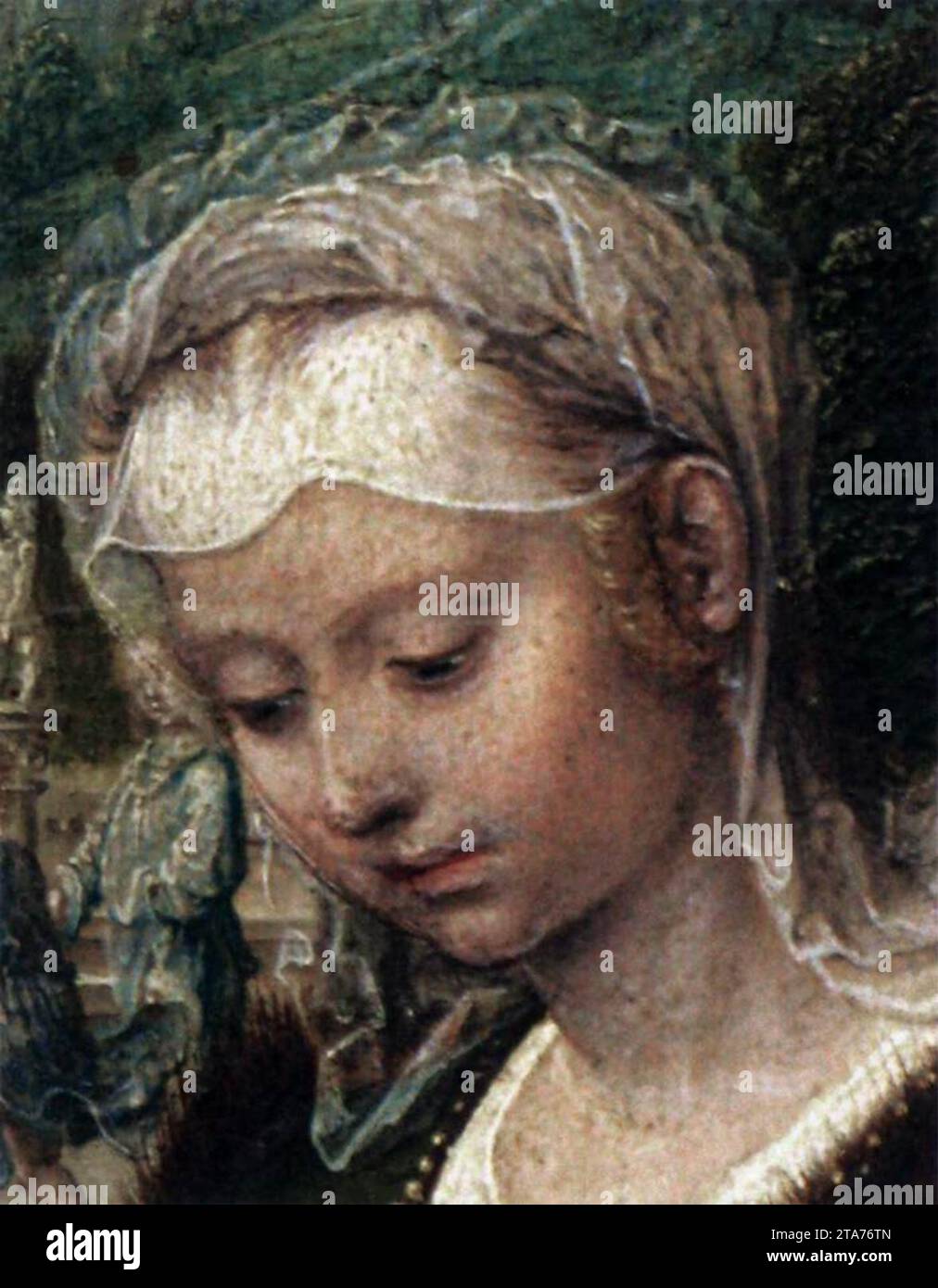 The Malvagna Altarpiece (right wing, detail) 1513-15 by Jan Gossart Stock Photo - Alamy