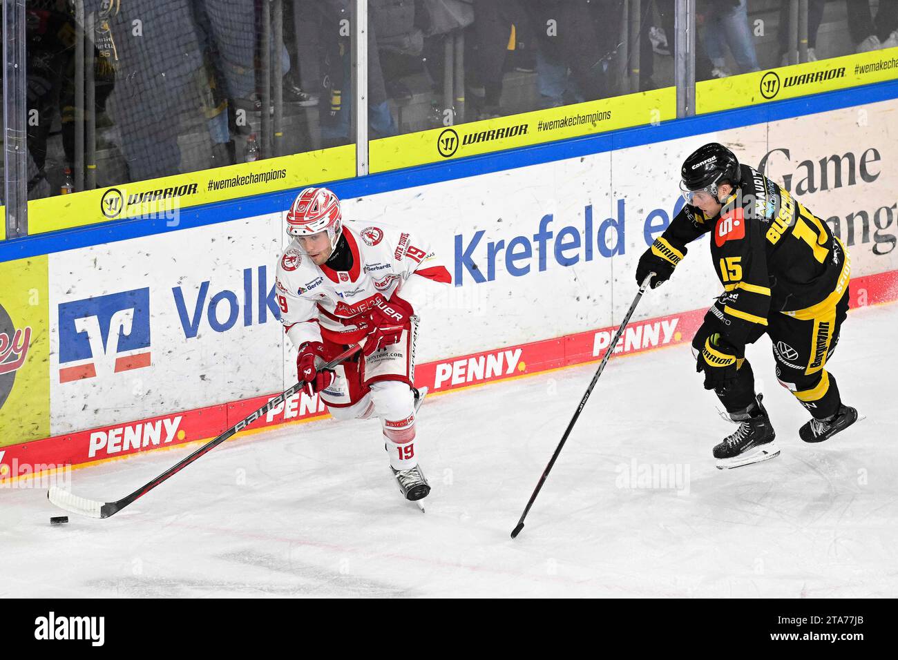 Eishockey - DEL 2: Krefeld Pinguine vs EC Bad Nauheim am 28.11.2023 in ...